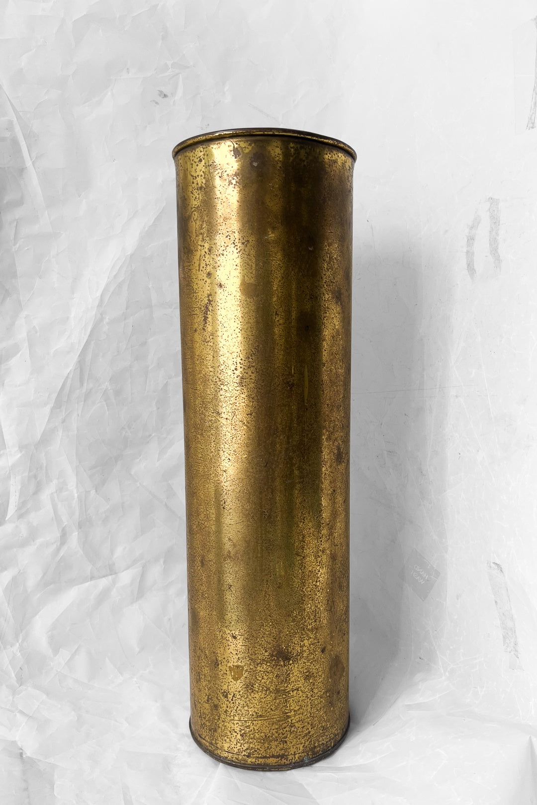 Vintage Tall Brass Container – Crushes